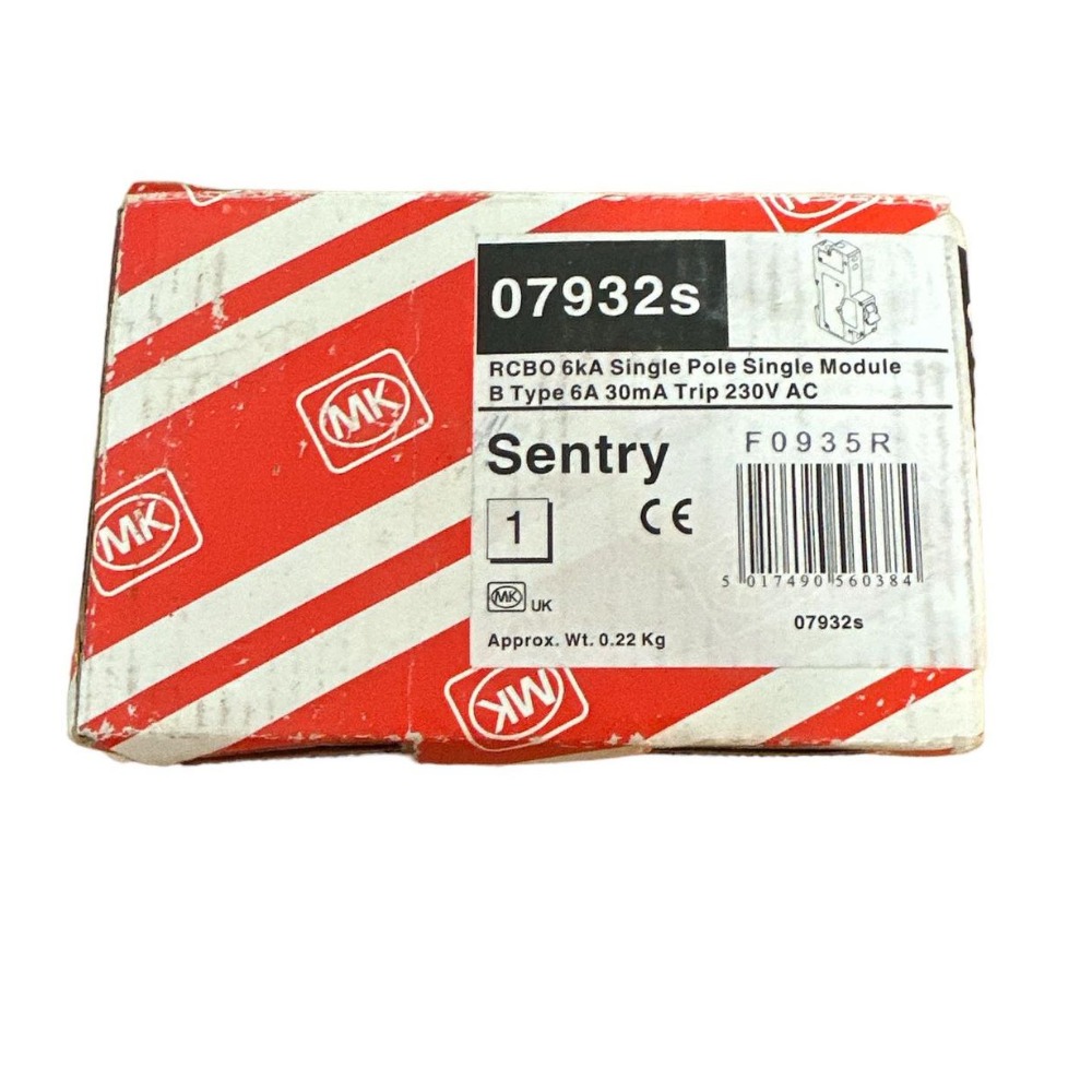 New MK RCBO 6kA B Type 6A Single Pole Module - 07932s - Own4Less